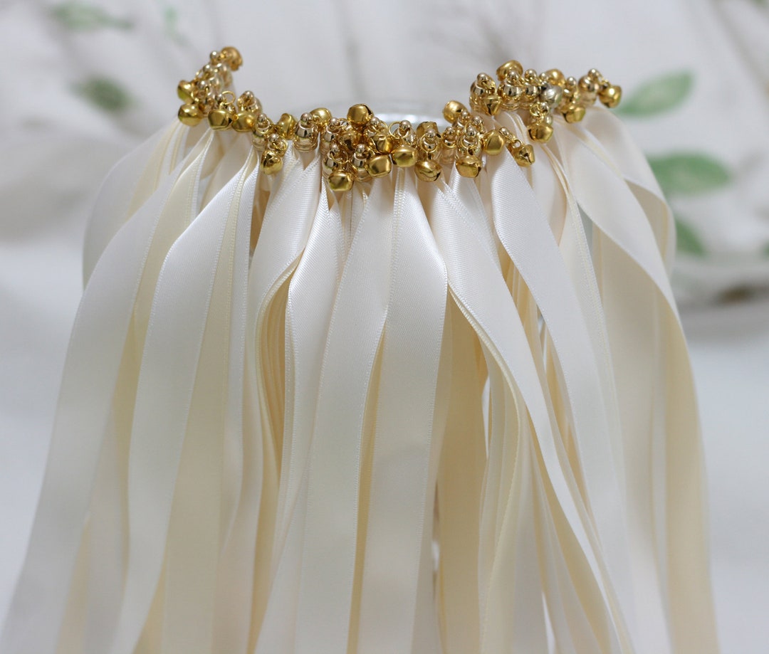 50PCS Handmade Wedding Wands With Triple Ribbon and Bell Wand - Etsy