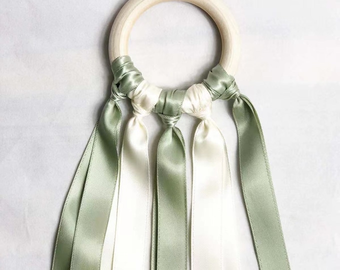 24 Piece Set Any Ribbon Wand Waldorf Inspired Hand Kite Ribbon Dancing ...