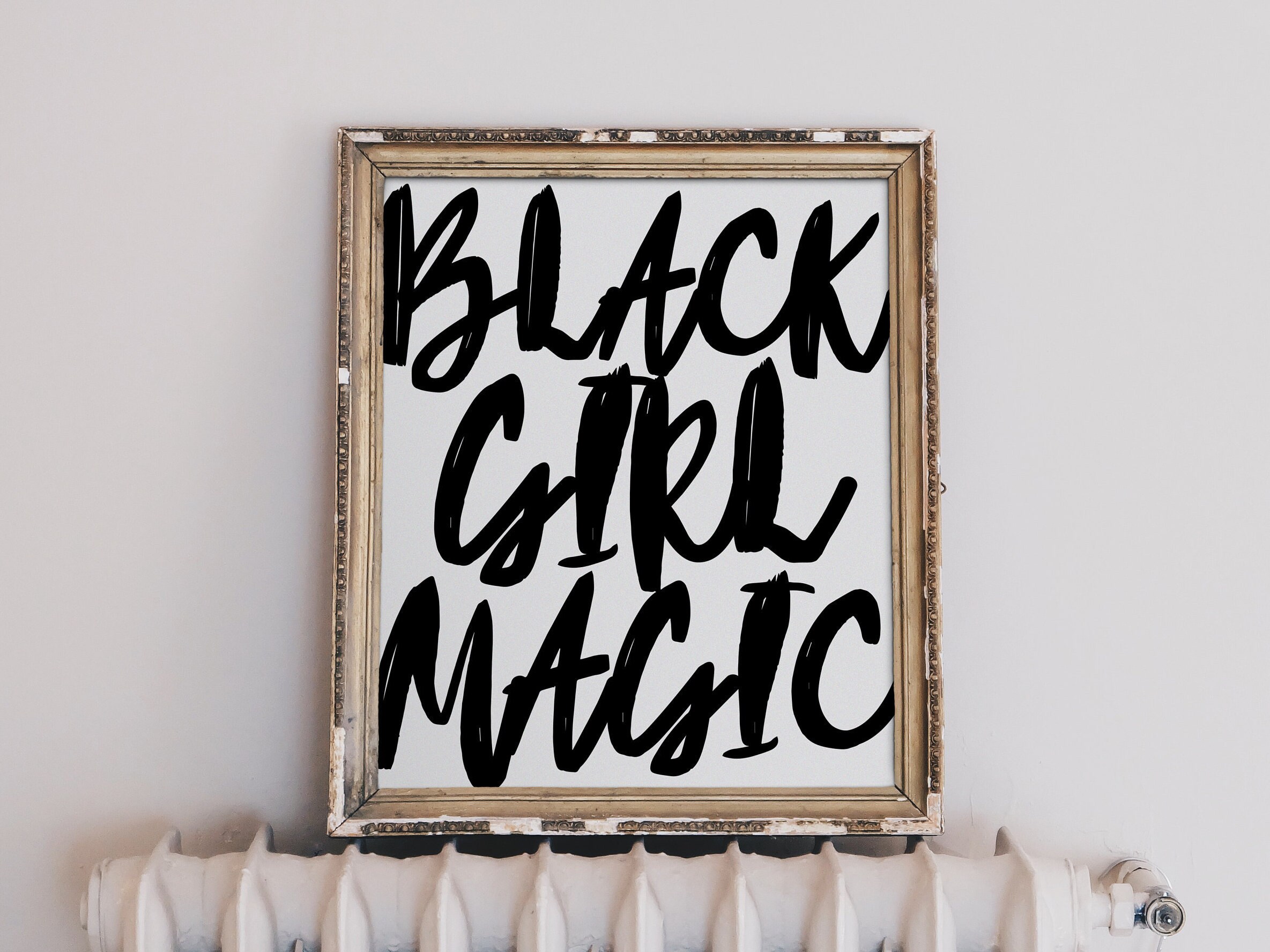 Black Girl Magic Wall Art Black Girl Magic Print Typography - Etsy