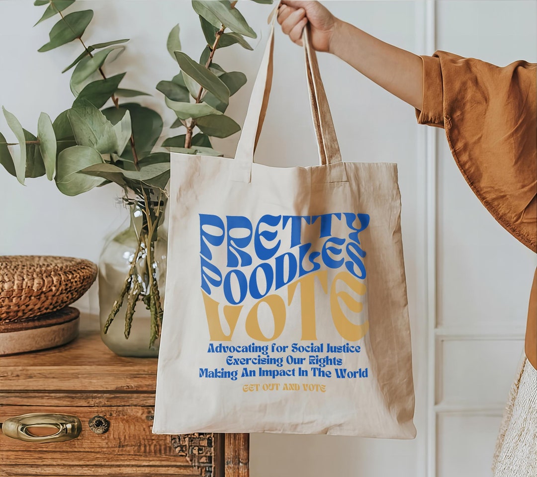 Pretty Poodles Vote Sigma Gamma Rho Inspired Tote Bag, Sgrho Stroll to ...