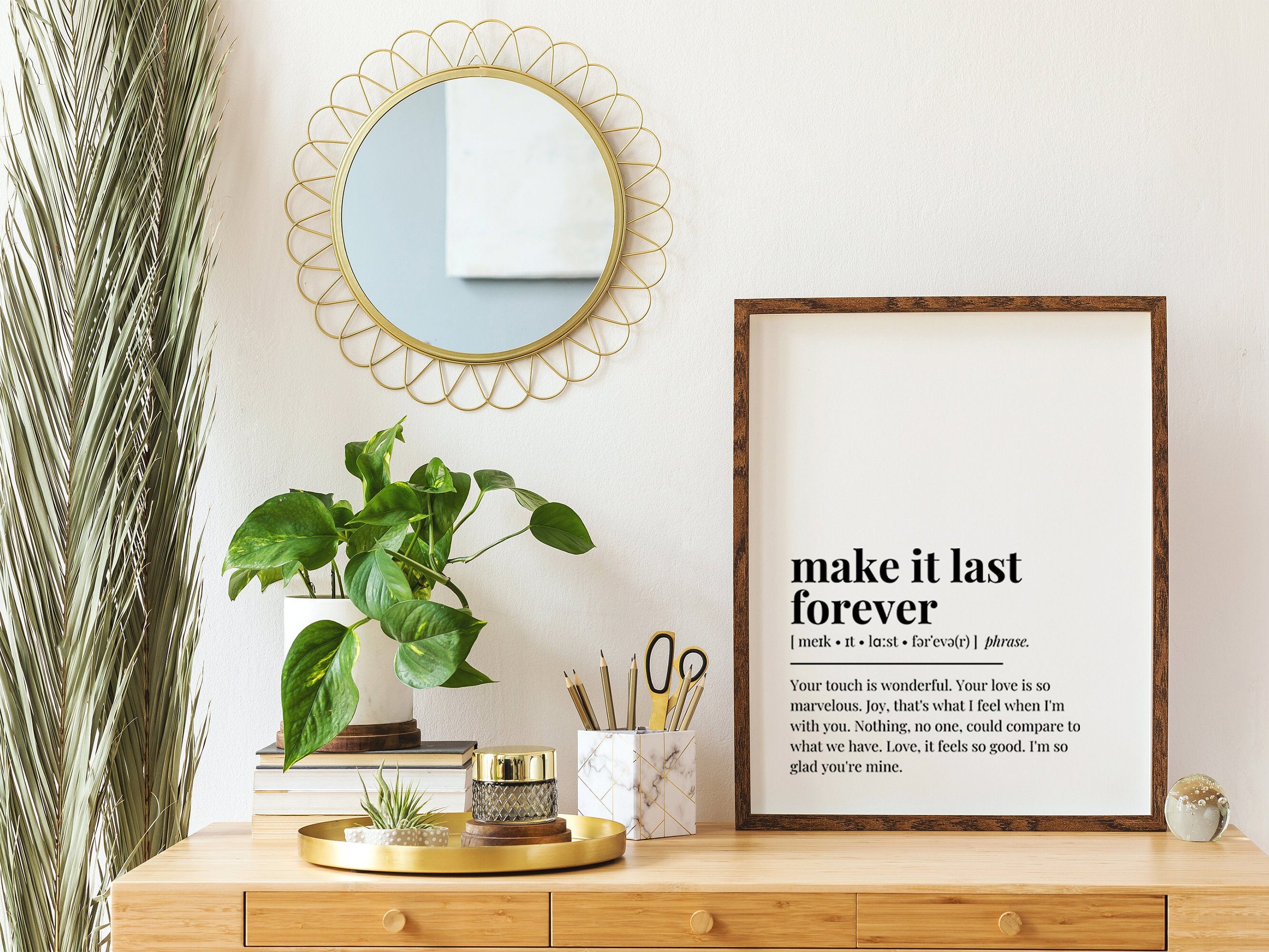 Make It Last Forever Definition Poster Definition Print - Etsy