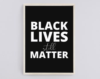 Black Lives Matter Poster - Etsy