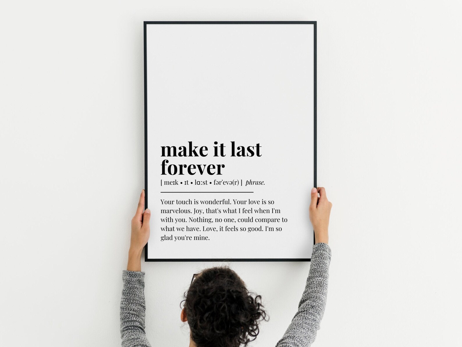 Make It Last Forever Definition Poster Definition Print - Etsy