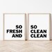 So Fresh and so Clean Clean Printable Wall Art Set Rap Lyrics - Etsy