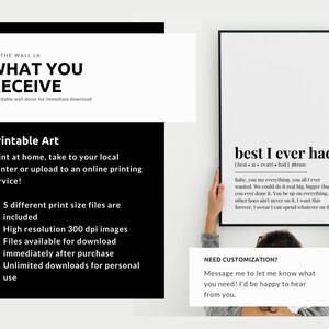 Best I Ever Had Definition Poster, Definition Print, Valentine's Gift ...