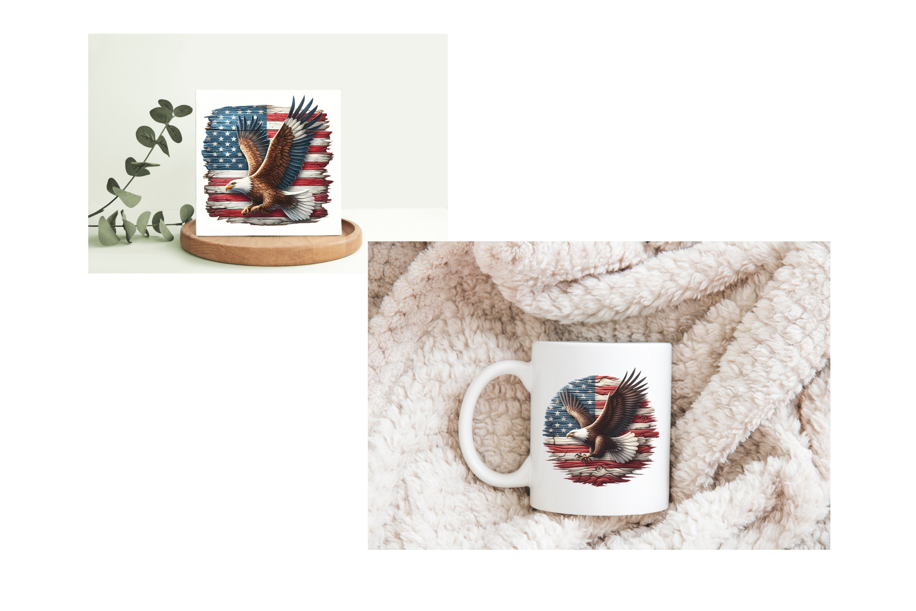 23 Rustic Eagle Flag Clipart American Flag Patriotic USA Flag Png Card ...