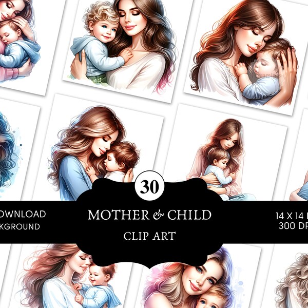 Mother and Child Clip Art - Etsy Mother and Child Clip Art - Etsy