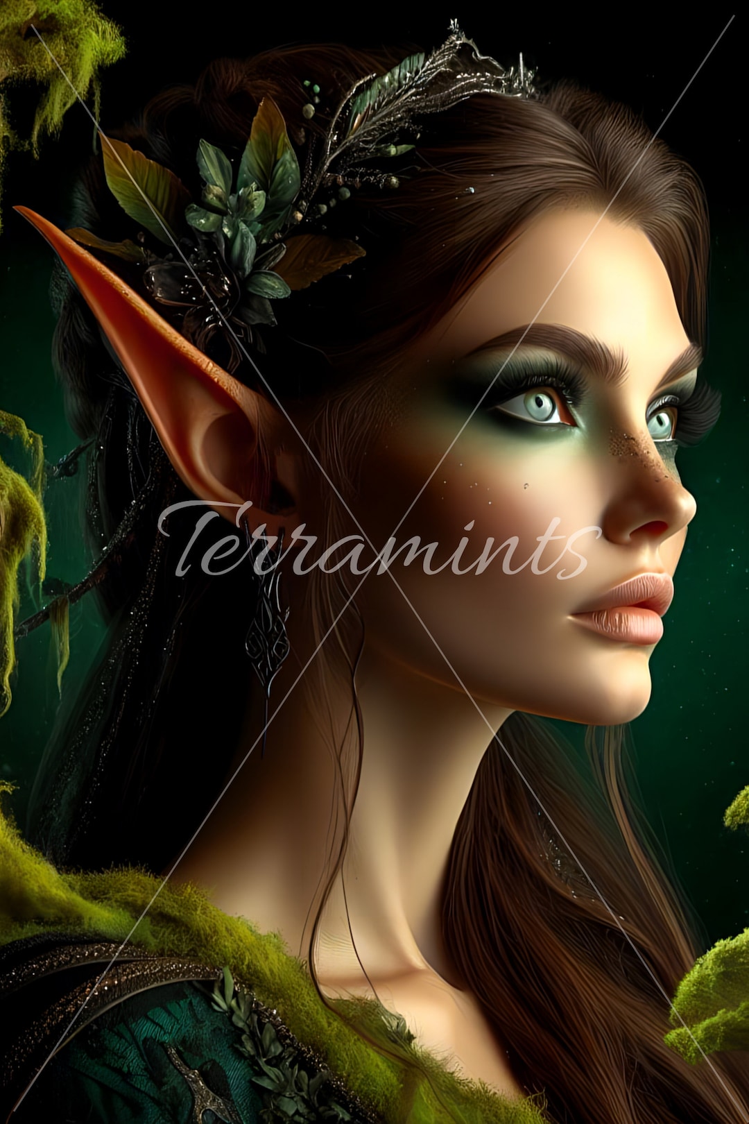 Forest Elven | Printable | Poster | Wall Art | Fantasy | Digital Print ...
