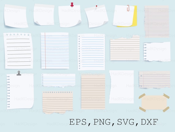 Blank Reminder Paper Notes Set Collection of Various Note - Etsy