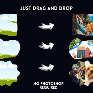 3 Separated Layers Canva Frames, Canva Frames Bundle, Fill Your Own ...