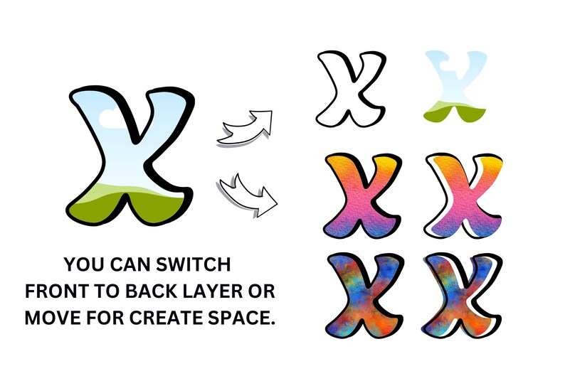 Canva Frame Alphabet, Canva Frame Letters, Editable Template, Fill Your ...