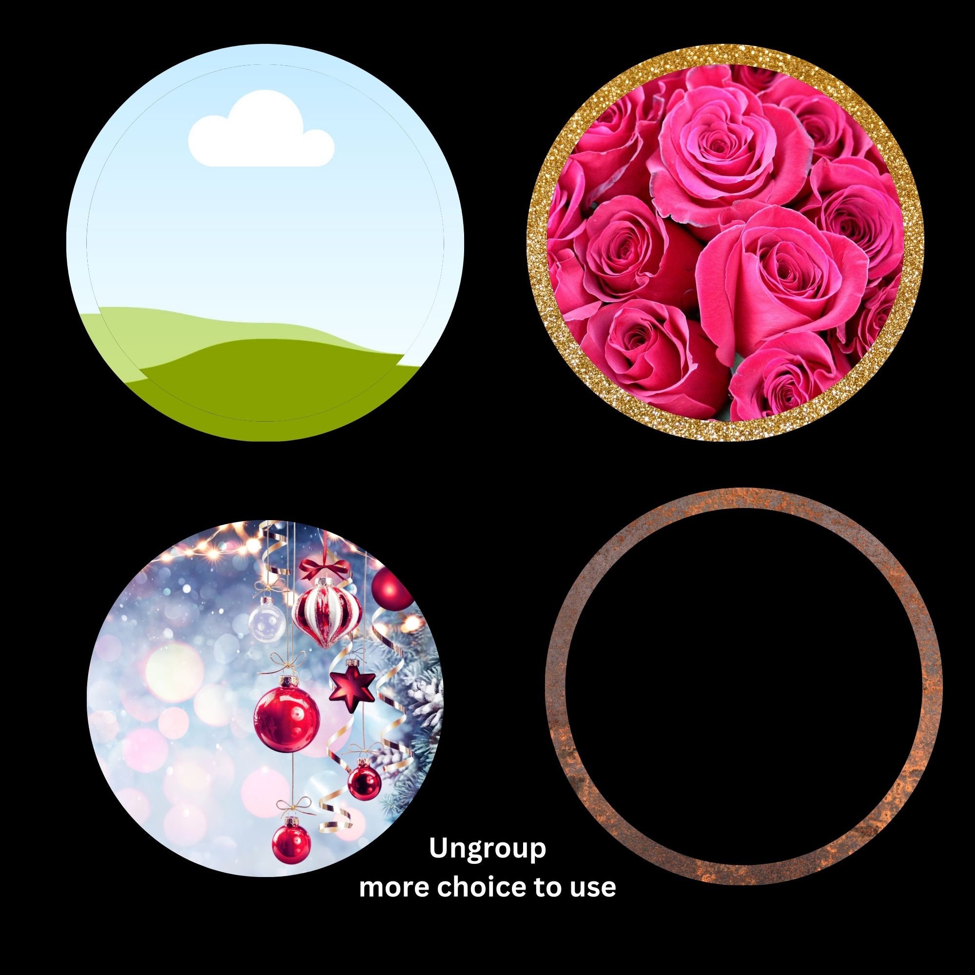 Dynamic Duo: 50 Badge Shapes Canva Frame Templates - Set of 2 Layers - Etsy
