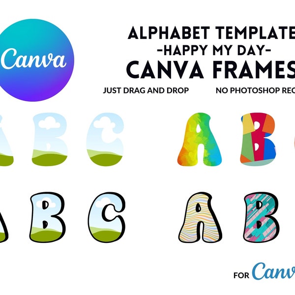 Canva Fill Letters - Etsy