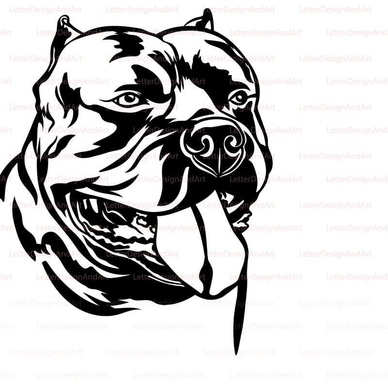 American Bully Portrait - Etsy