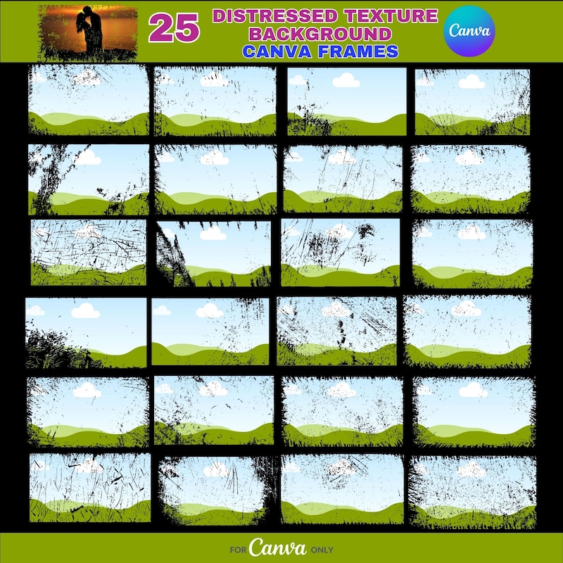 Distressed Frames - Etsy