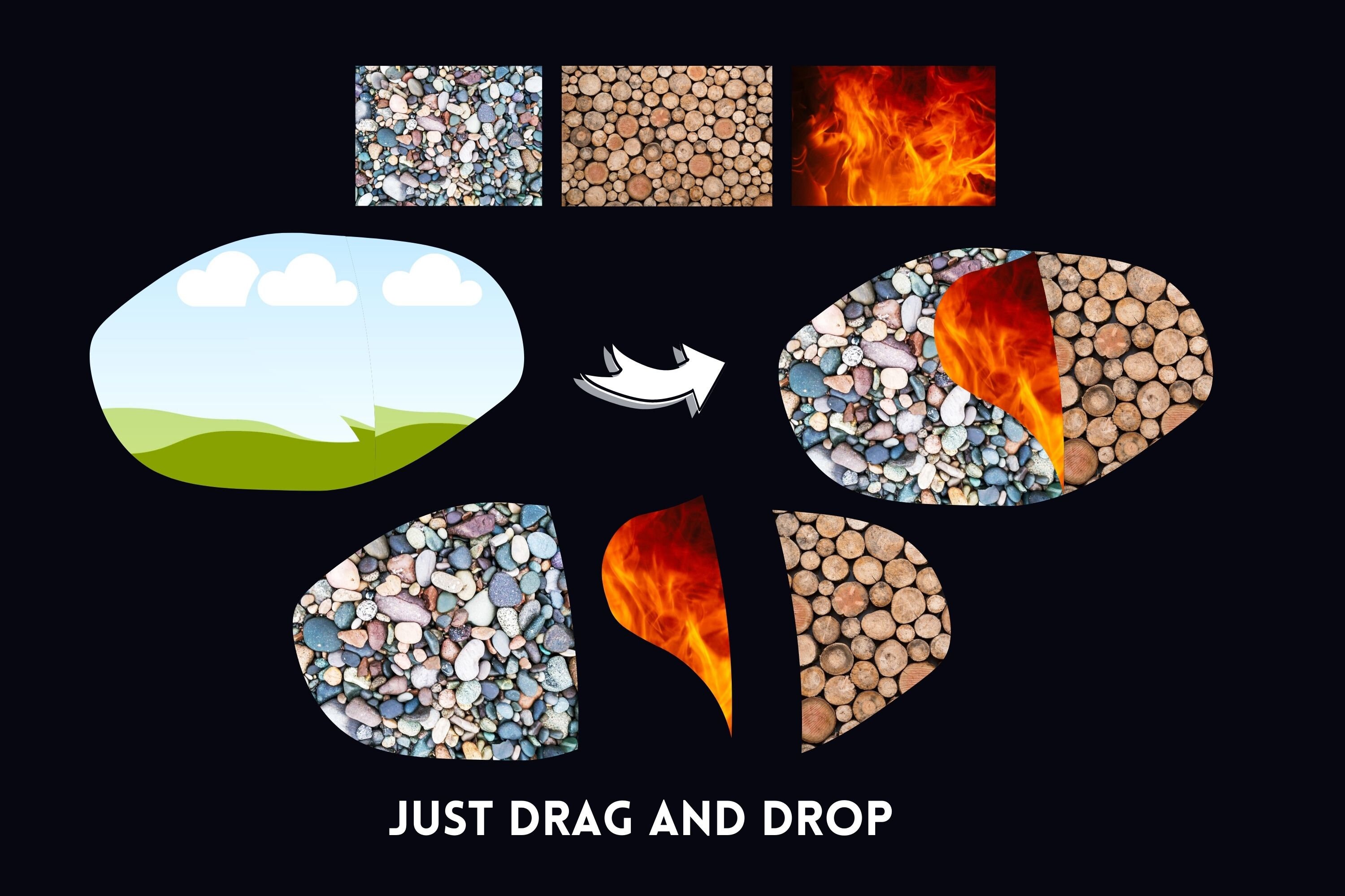 3 Separated Layers Canva Frames, Canva Frames Bundle, Fill Your Own ...