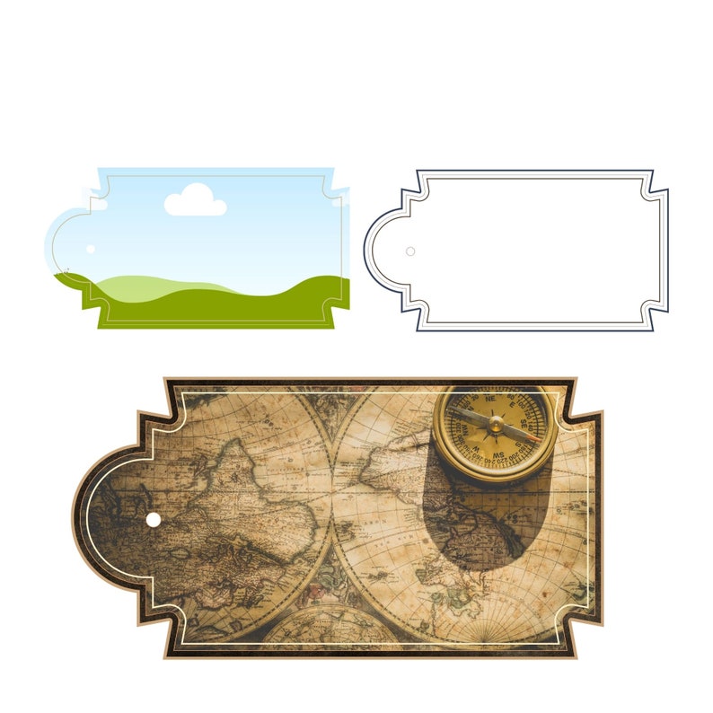 Canva Frame Junk Journal Template Digital Download With Bonus Tag ...