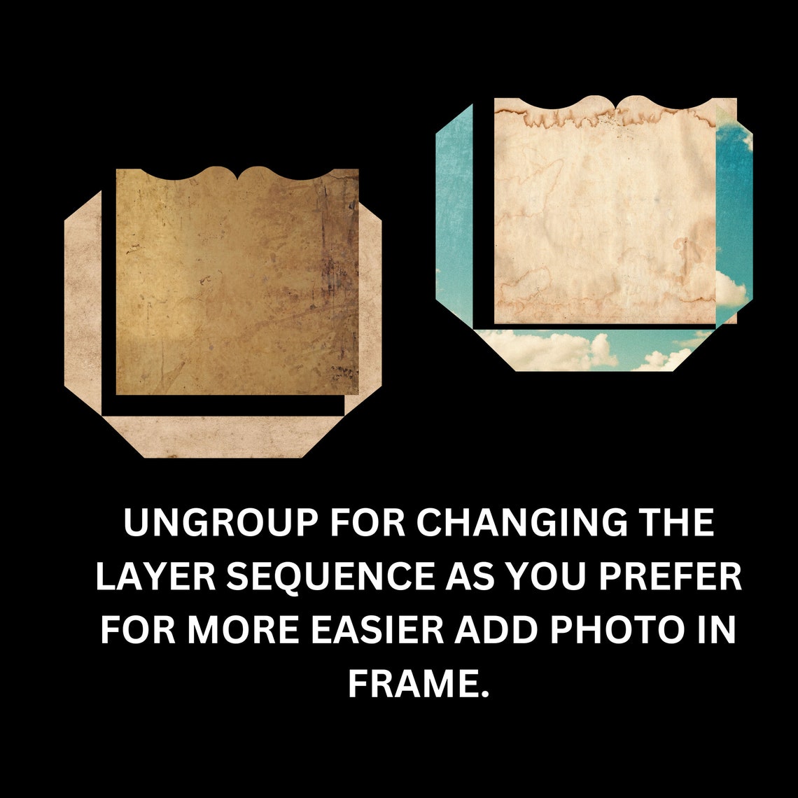 Canva Frame Junk Journal Template Digital Download With Bonus Tag ...