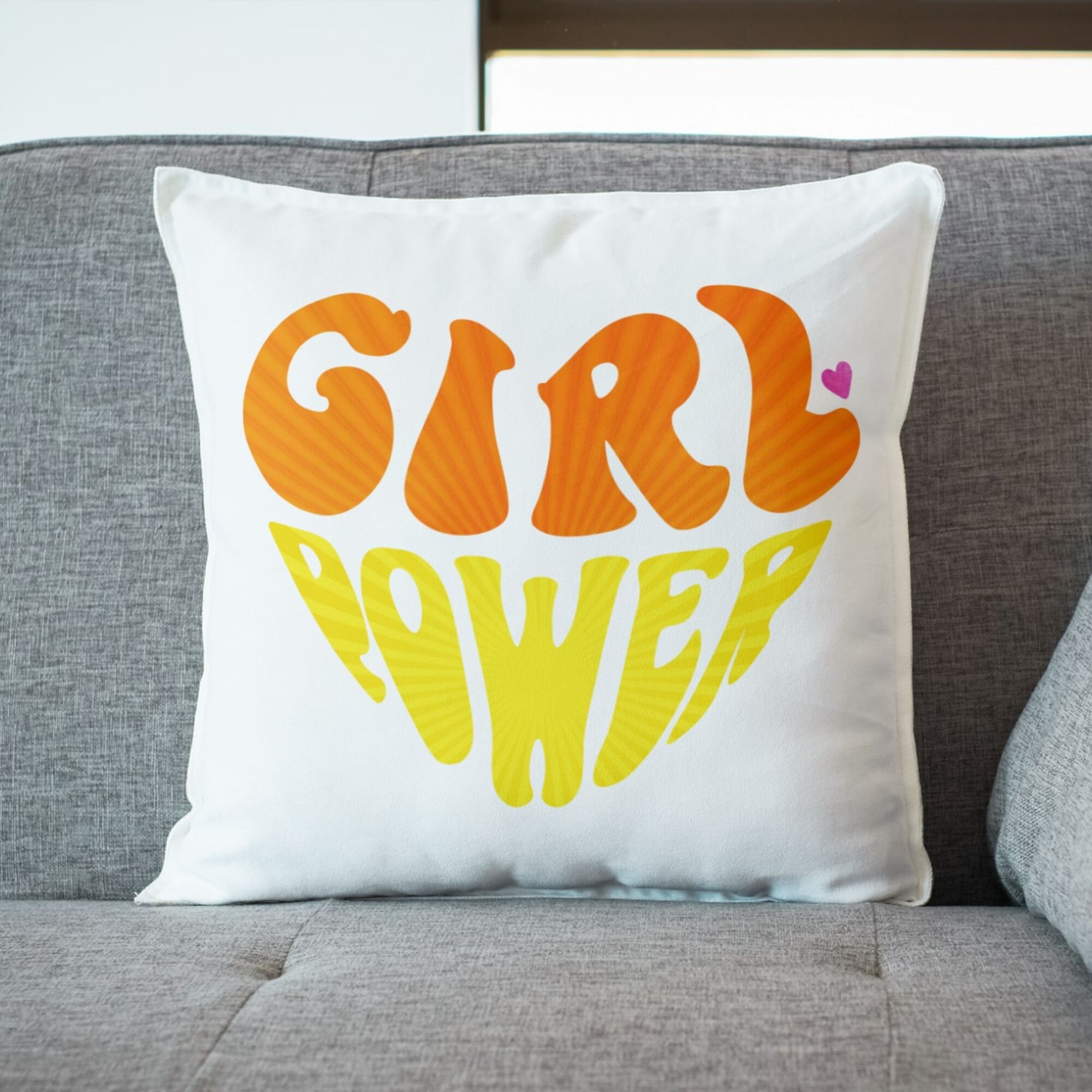 Empowering Girl Power Typography Art Heart Shape - Canva Frames ...