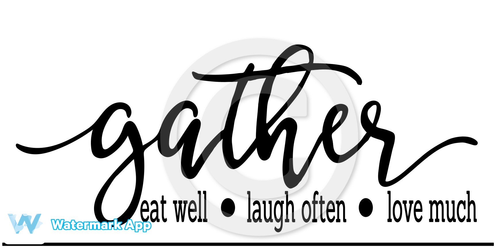 Gather Sign SVG Gather Digital File Gather SVG | Etsy
