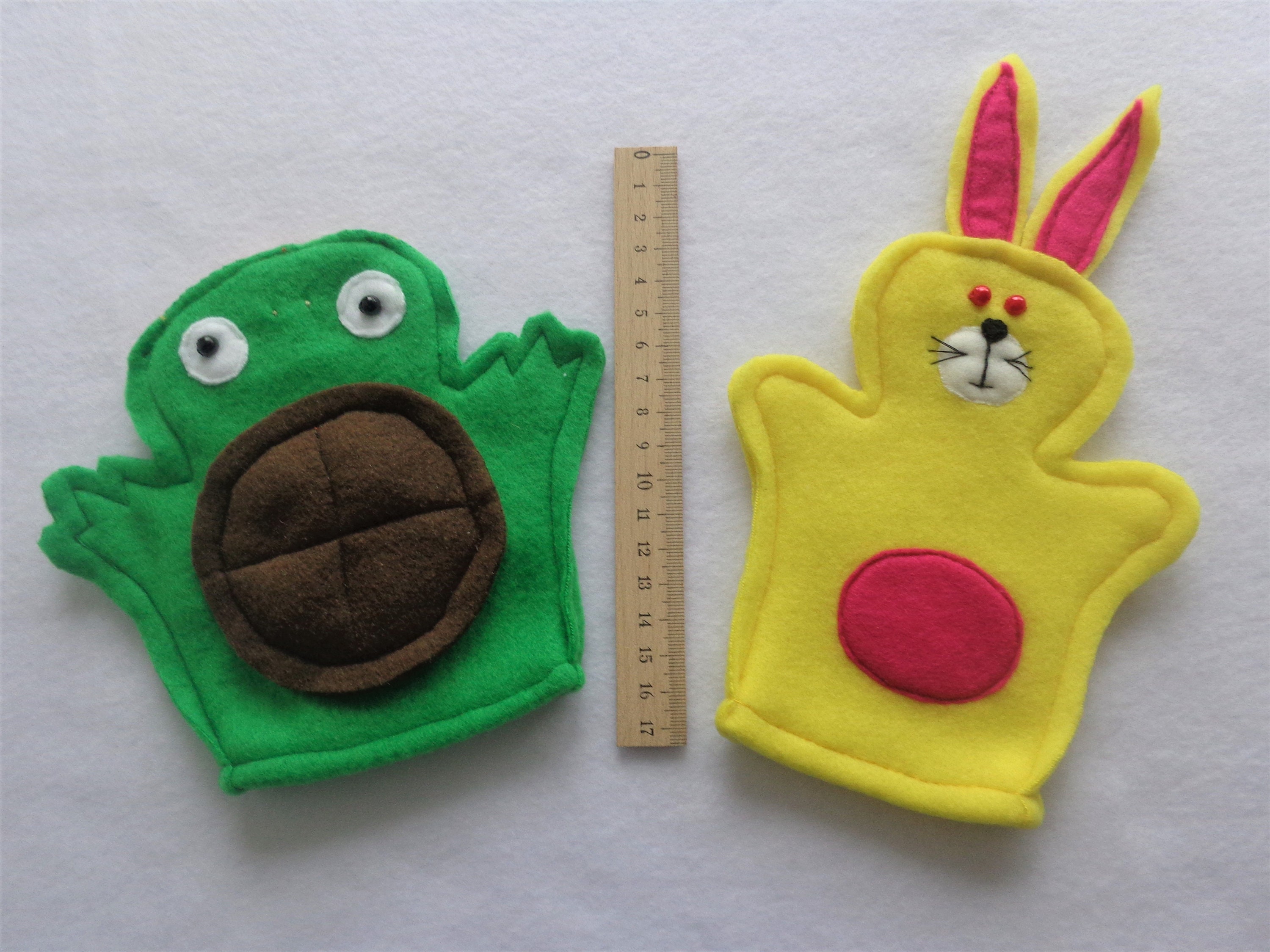 The Hare & the Tortoise Story Set. Two Hand Puppets to - Etsy