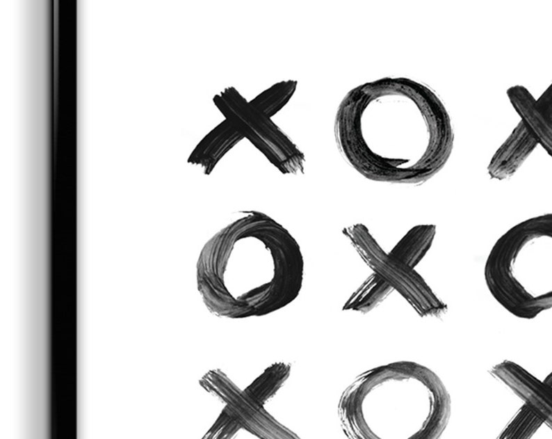 XOX > Brush Script Typography Print / Love / Wedding / Engagement ...