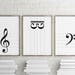 Music Prints: Treble Clef / Bass Clef / Alto Clef > Printable Instant ...