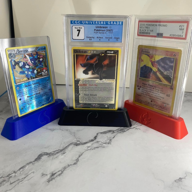 TCG Card Stand PSA & Toploaders - Etsy