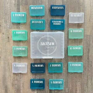 Baby's First Year Milestone Photo Keeper Box | Pregnancy, Newborn ...