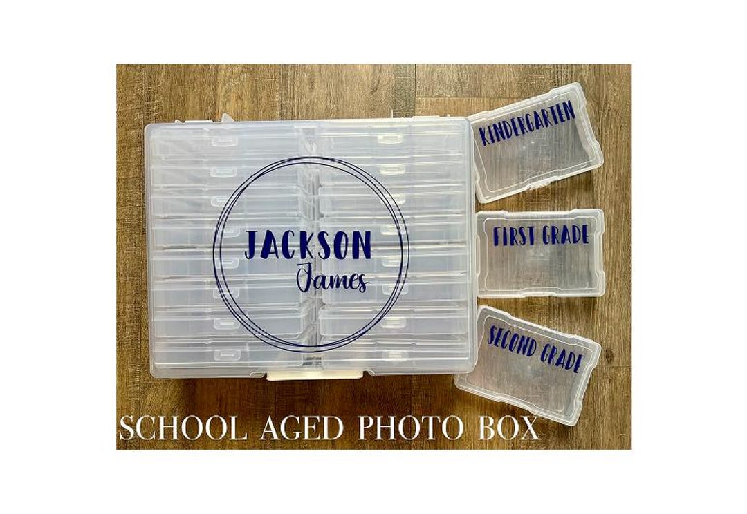 School Years Milestone Photo Keeper Box | Kids, Student, School Days ...