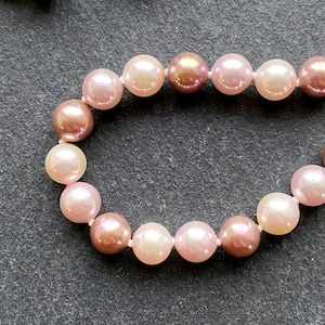 MAJORICA PEARLS Single Strand of Pink Shell Pearls, Spanish Pearl ...
