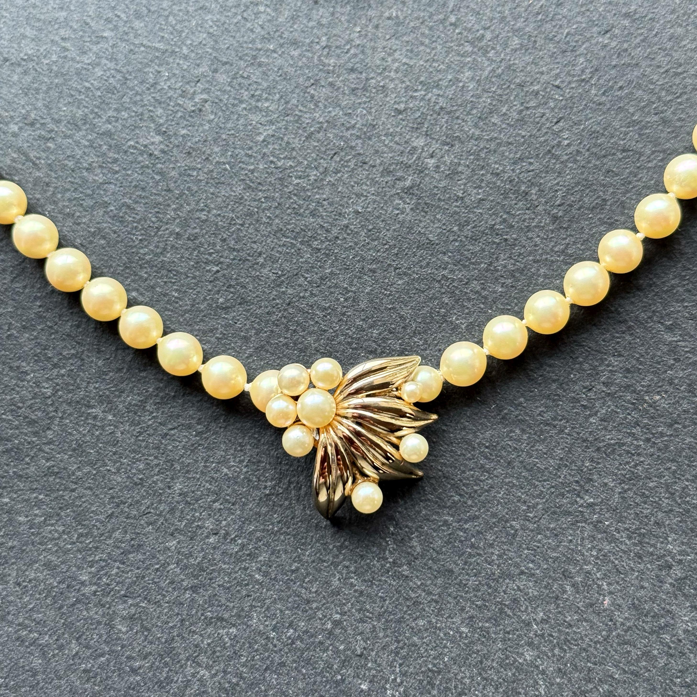 MAJORICA PEARLS Necklace With Gold Plated Silver Pendant, Spanish ...