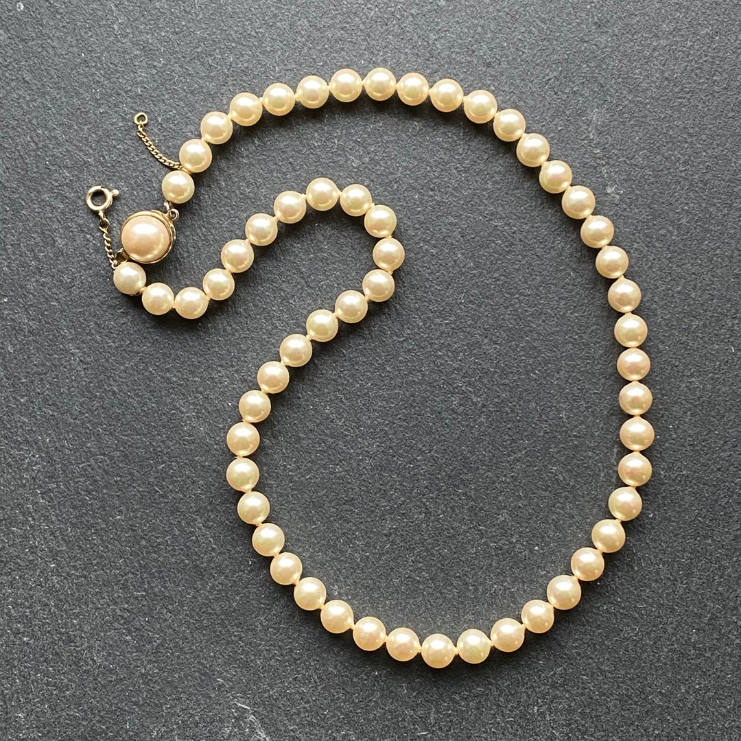 MAJORICA PEARLS Single Strand With Box, Spanish Perlas Pearl Necklace ...