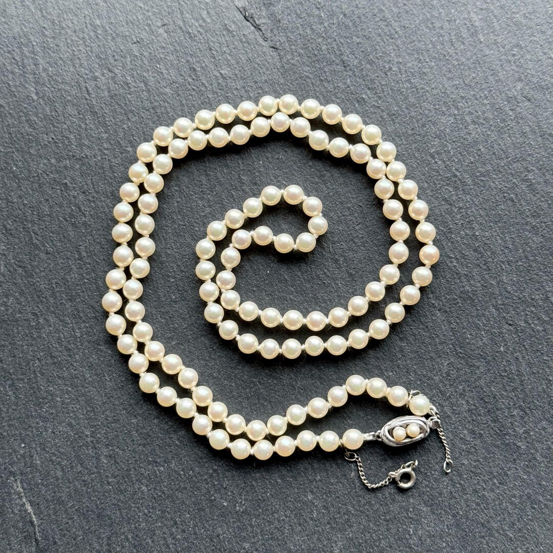 MAJORICA PEARLS Long Single Strand With Silver Clasp, Spanish Perlas ...