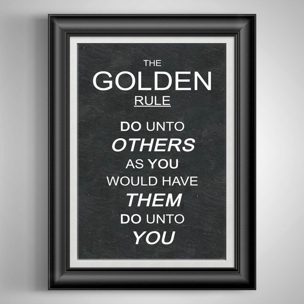 Do Unto Others Poster - Etsy
