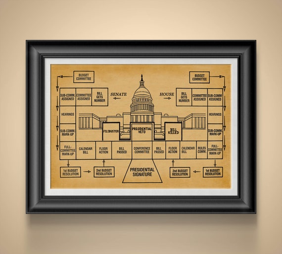 Political Science Bill Law Creation Poster Social Studies Wall - Etsy