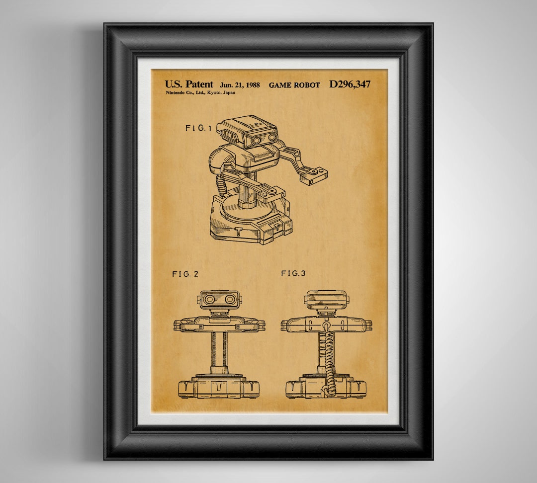 Nintendo Poster Nintendo Robot Art Nintendo Game Robot Patent Robot Art ...