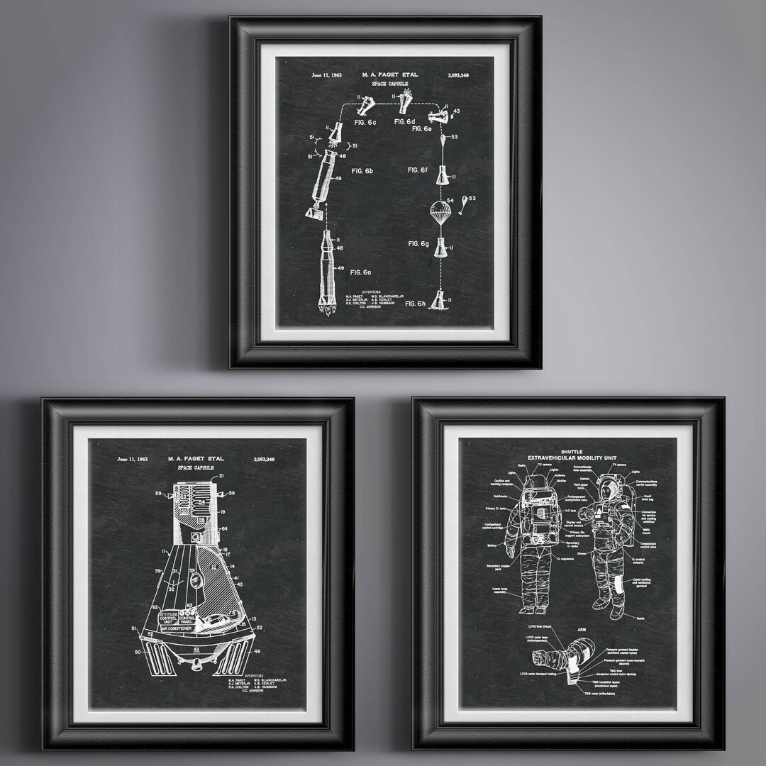 Nasa Outer Space Rocket Wall Decor Space Gifts Space Suit Nasa Poster ...