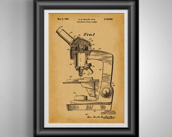 Microscope Poster - Etsy