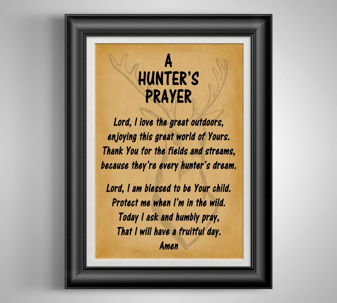 Deer Hunting Gifts Hunter Gifts for Hunters Prayer Saint | Etsy
