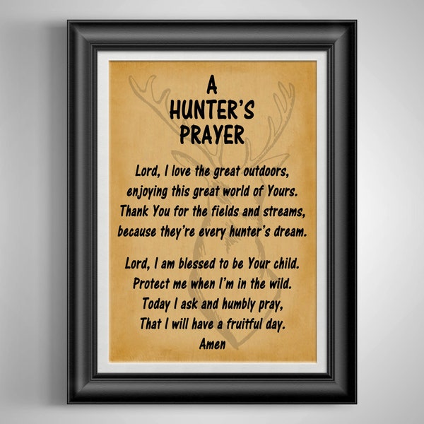 Hunters Prayer - Etsy
