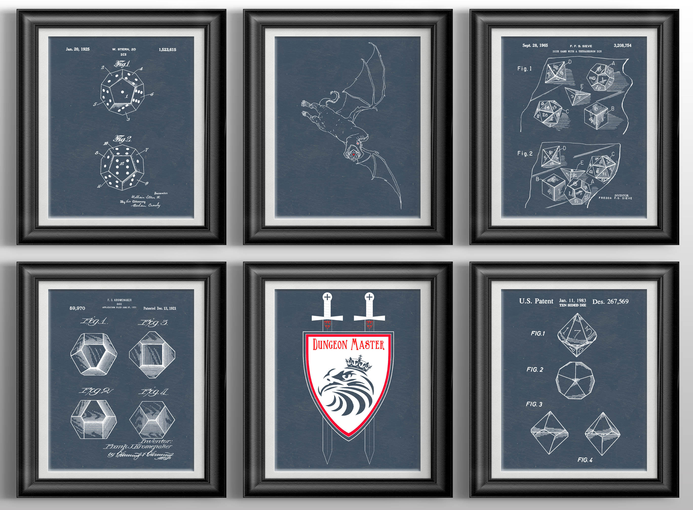 DND Wall Art Dnd Decor Dnd Gifts DND Drawing Geek Decor Gaming - Etsy ...