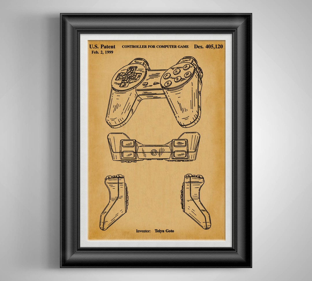 Playstation Art Gaming Wall Art Playstation Gift Video Game Decor ...