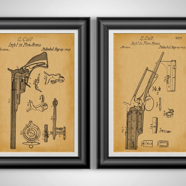 Colt Revolver Decor - Etsy