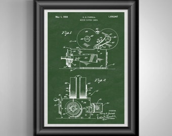 Film Projector Patent Print Art 1936 - Etsy