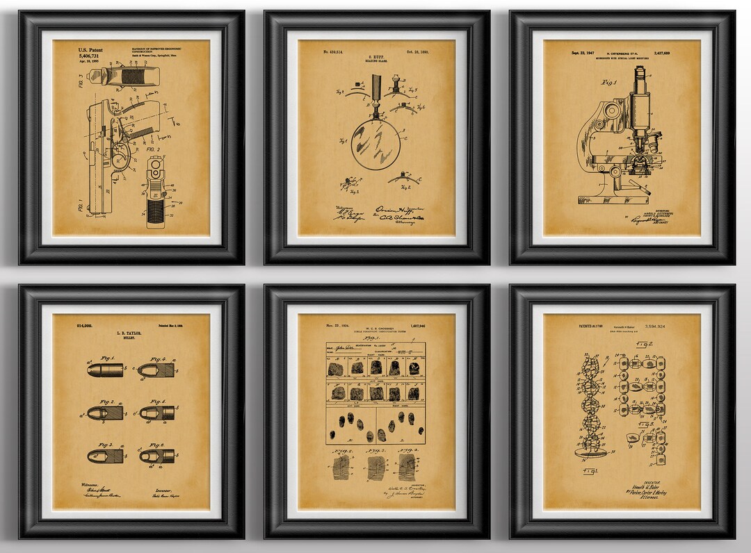 True Crime Forensic Art Prints CSI Wall Decor Law School Graduation ...