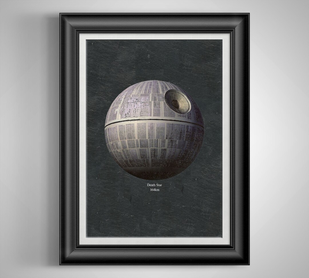 Imperial Death Star Poster Star Wars Wall Artwork Decor Darth Vader ...