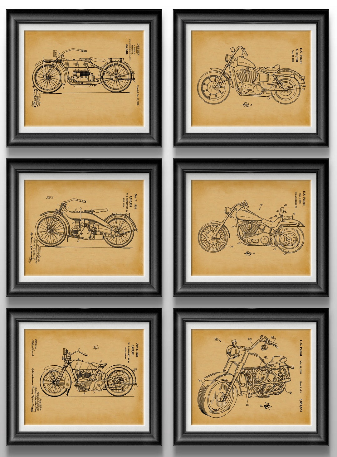 Biker Enthusiast Art: Unique Motorcycle Wall Decor for Harley Fans ...