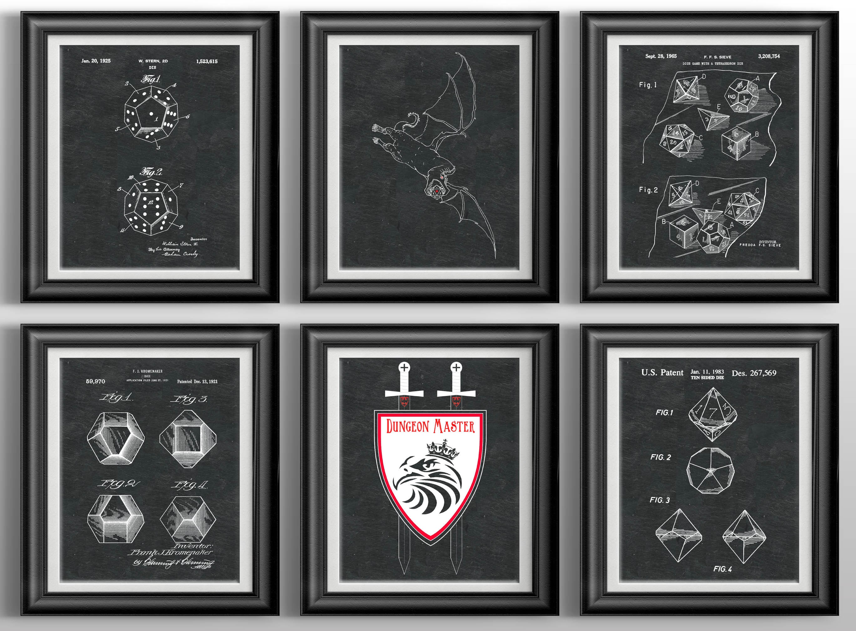 DND Wall Art Dnd Decor Dnd Gifts DND Drawing Geek Decor Gaming - Etsy ...