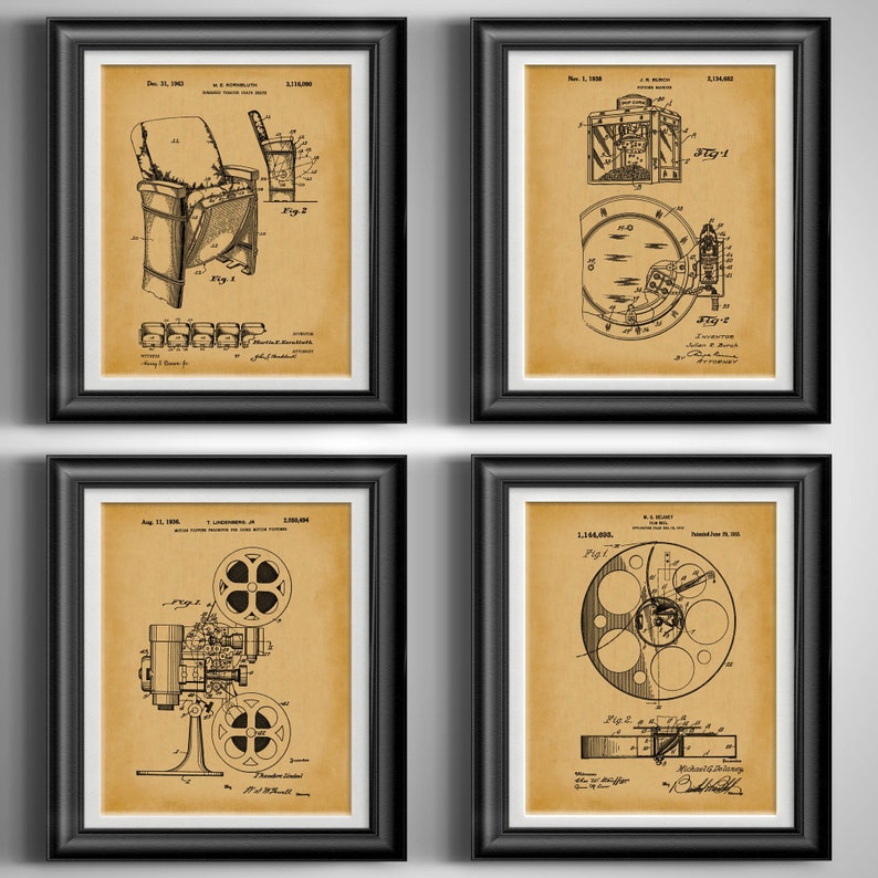 Theater Gifts Film Wall Art Home Cinema Decor Film Strip Home | Etsy